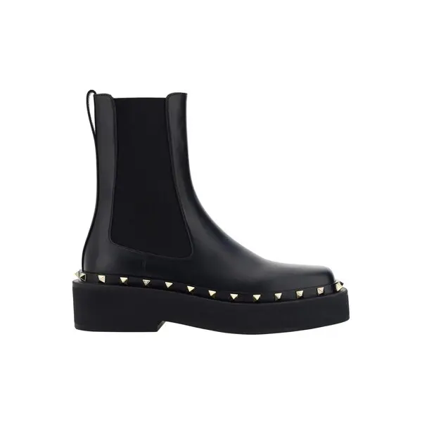 Valentino Garavani Rockstud M-way Ankle Boots - Black