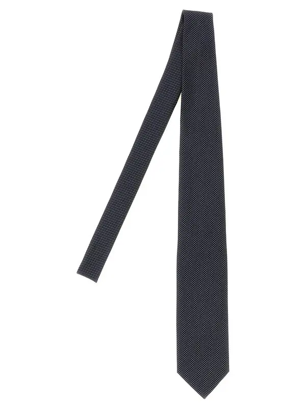 TOM FORD Jacquard Silk Neck Tie - Blue