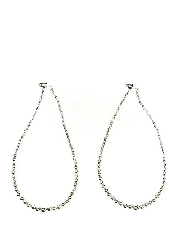 Alaïa Drop Earrings With Metal Beads - Gold