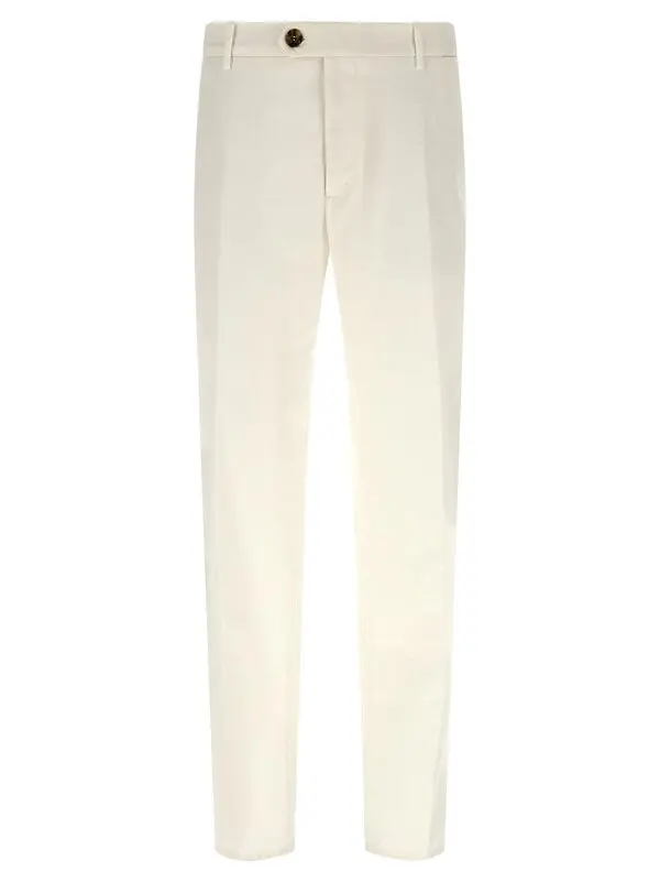Brunello Cucinelli American Pima Cotton Garment-dyed Gabardine Trousers