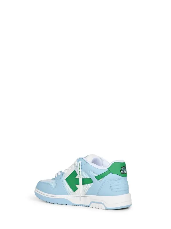 Off-White Out Of Office" Calfskin Sneakers With Gradient Detail - Multicolor