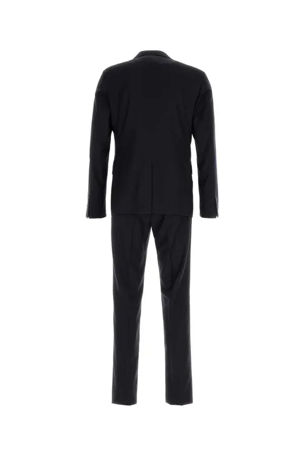 Prada Embroidered Wool Blend Suit - Multicolor