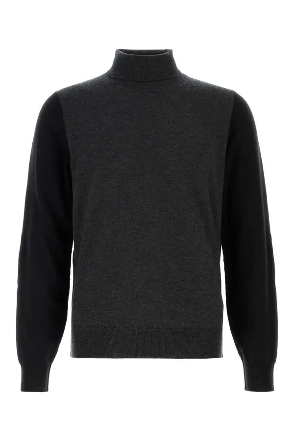 MAISON MARGIELA Two-tone Wool Sweater - Multicolor