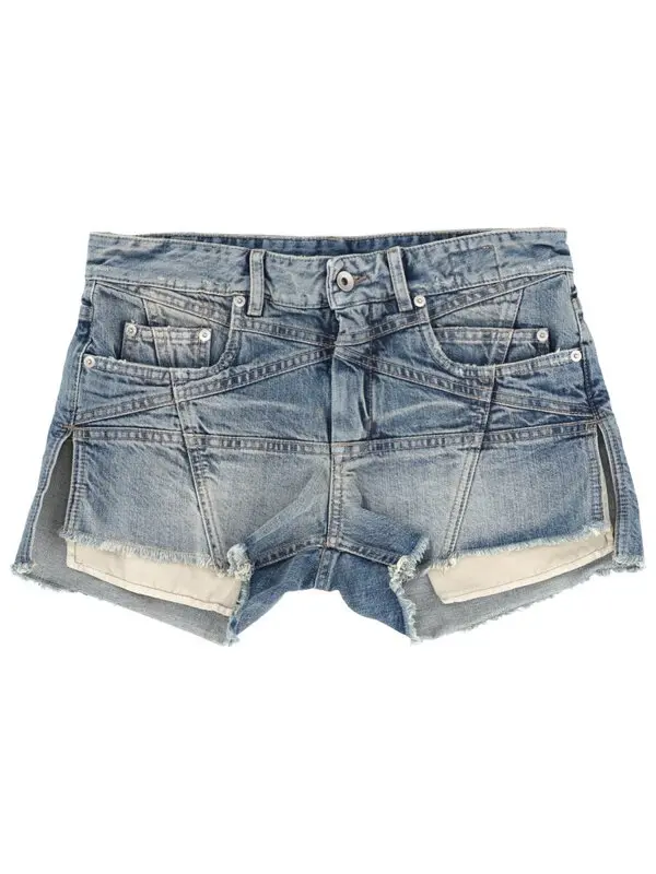 Rick Owens Denim Shorts - Blue