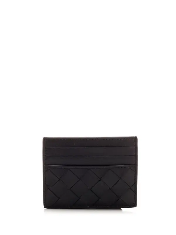 Bottega Veneta Intreccio Card Holder - Black