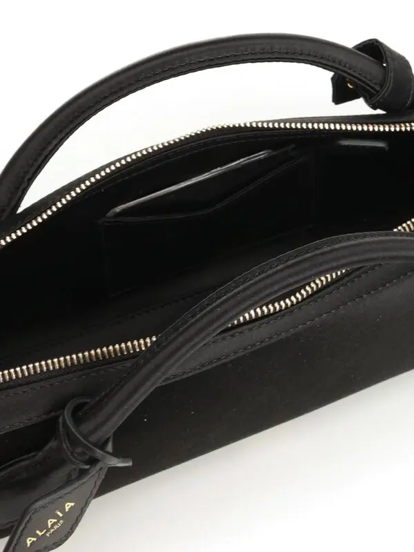 Alaïa Teckel" Silk Satin Clutch - Black