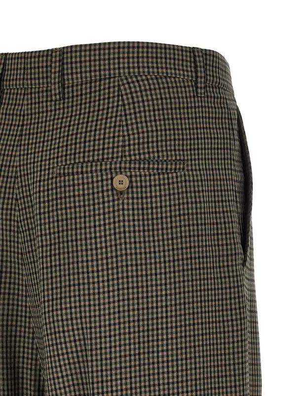 Balenciaga Large Tailored Plaid Pants