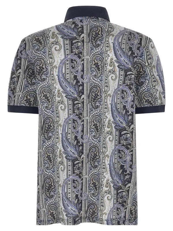 Etro Arnica Paisley' Polo Shirt - Blue