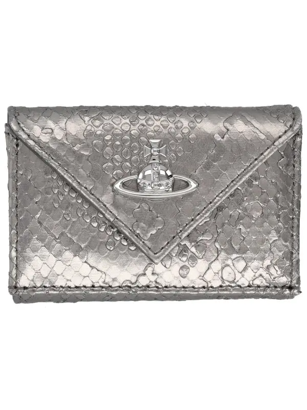VIVIENNE WESTWOOD Envelope Portfolio Clutch - Gray