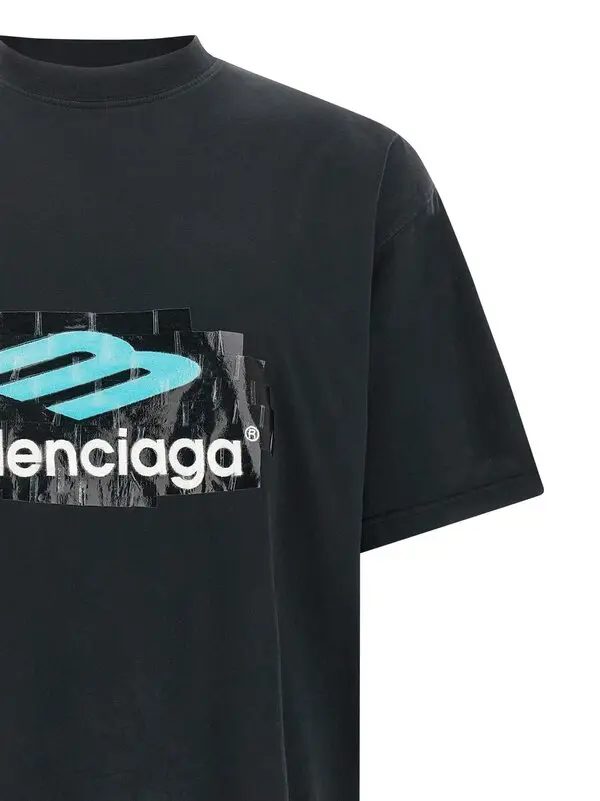 Balenciaga Printed T-shirt - Black