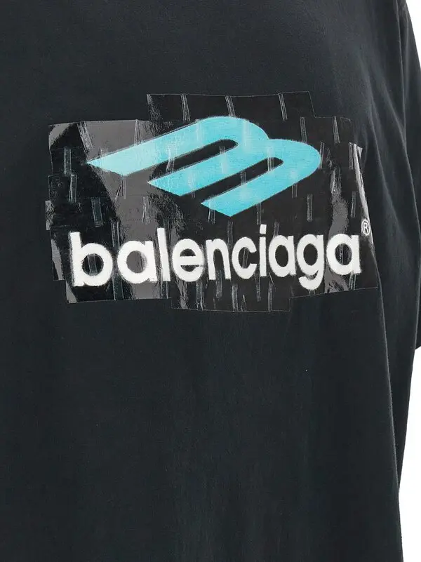 Balenciaga Printed T-shirt - Black