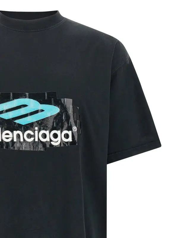 Balenciaga Printed T-shirt - Black