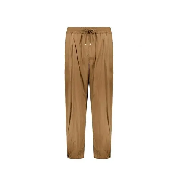 Herno Drawstring Elastic Waist Pants - Brown