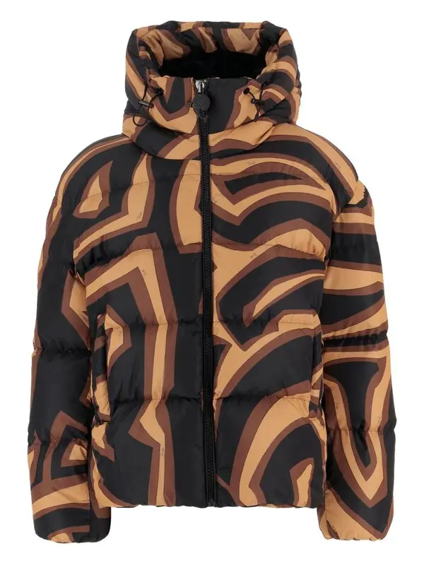 Emilio Pucci Printed Nylon Down Jacket - Multicolor