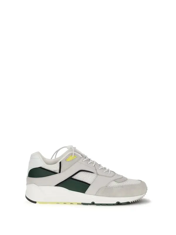 Saint Laurent Smooth Leather And Suede Bump Sneakers - Multicolor
