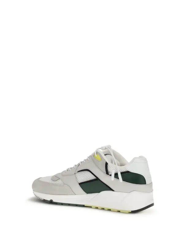 Saint Laurent Smooth Leather And Suede Bump Sneakers - Multicolor
