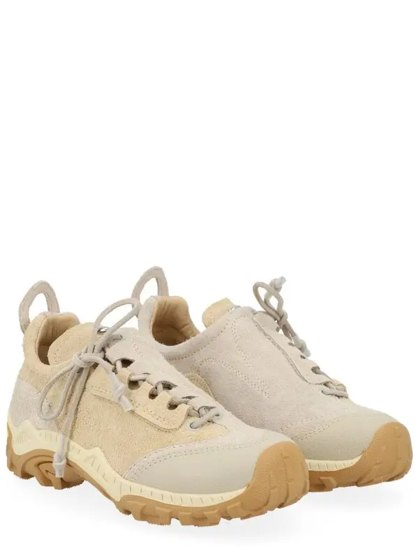 Our Legacy Gabe Suede Lace-up Sneakers - Cream
