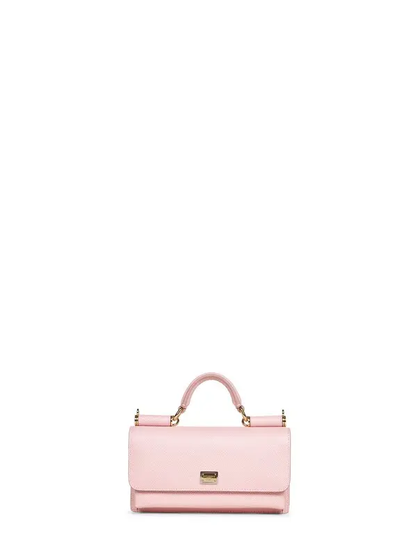 Dolce & Gabbana Dauphine Print Calfskin Leather Mini Bag