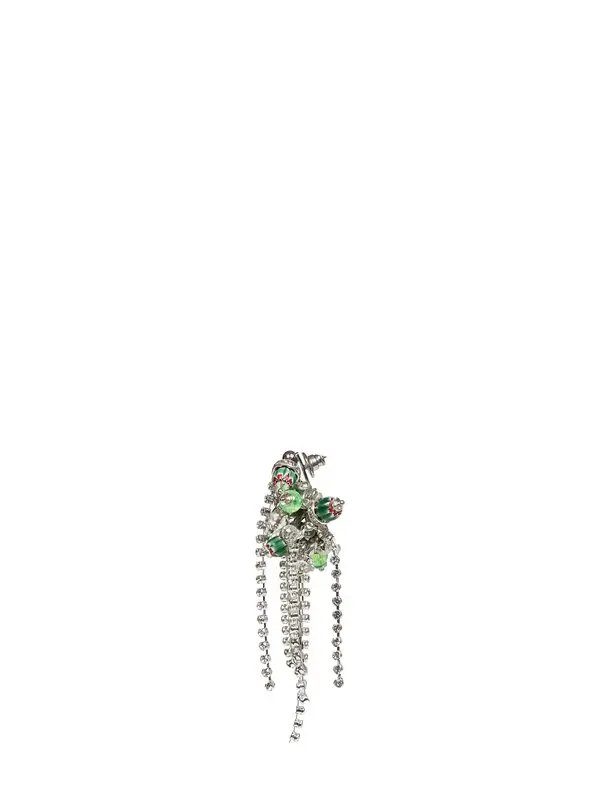 Dries Van Noten Embellished Crystal And Enamel Earrings