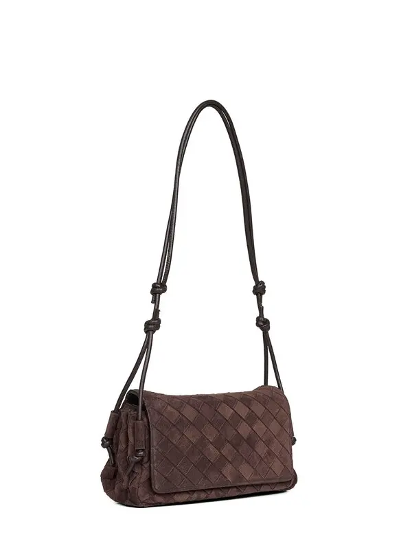 Bottega Veneta Intrecciato Suede Crossbody Bag - Multicolor