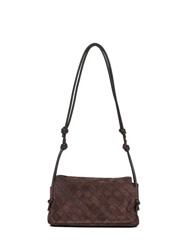 Bottega Veneta Intrecciato Suede Crossbody Bag - Multicolor