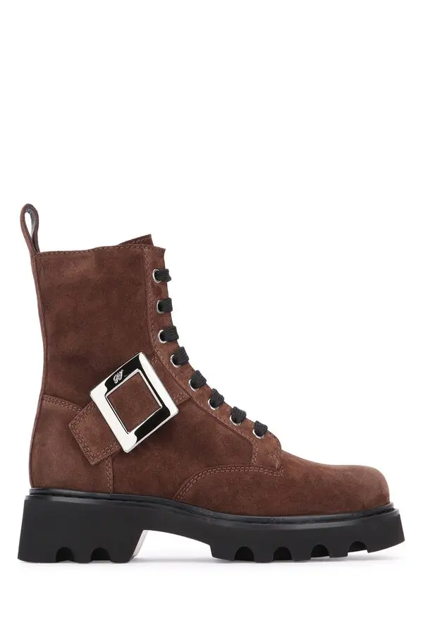 ROGER VIVIER Viv Rangers Lace-up Bootie - Multicolor