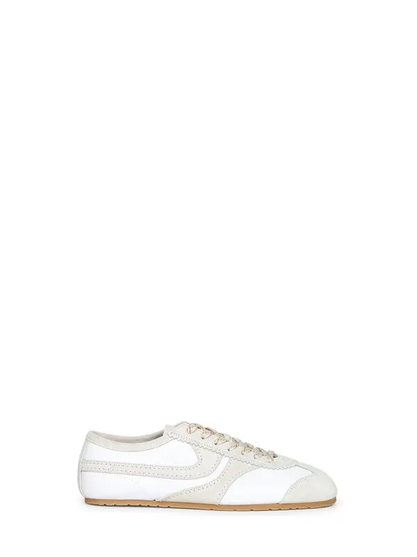 Dries Van Noten Suede Sneakers With Calf Leather Details - Multicolor