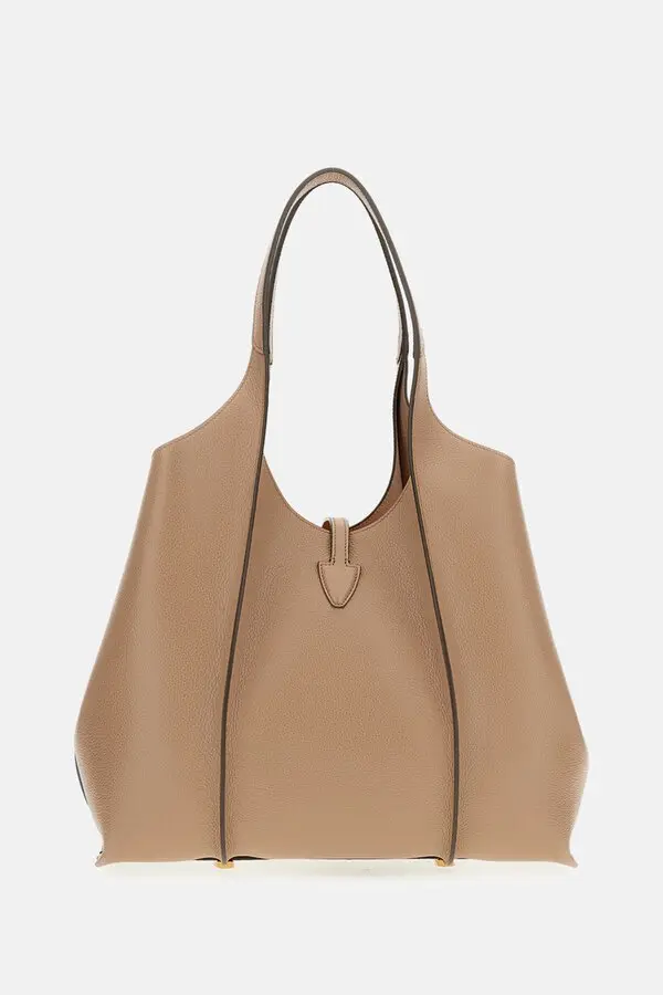 TOD'S Medium Tote Bag T Timeless In Calfskin Leather - Multicolor