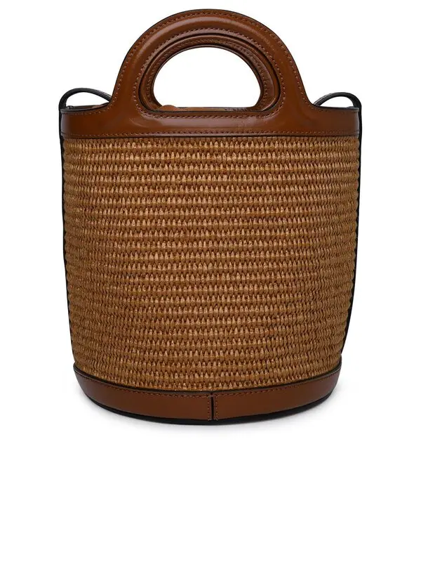 Marni Woven Bucket Bag - Brown