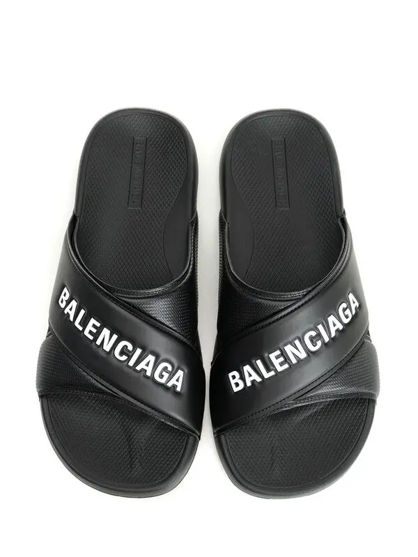 Balenciaga Sporty Pool Slides