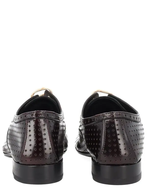 Dries Van Noten Leather Loafers With Perforations