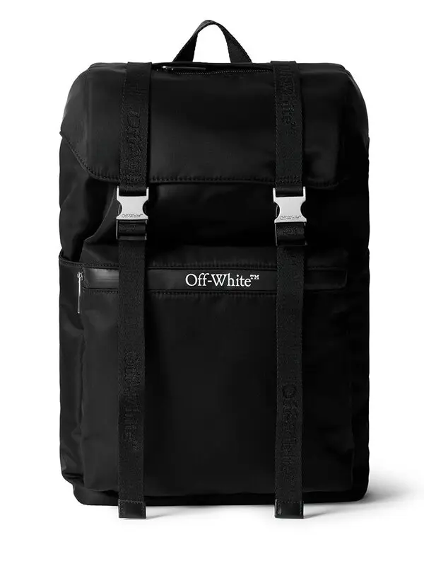 Off-White Buckled Backpack - Black