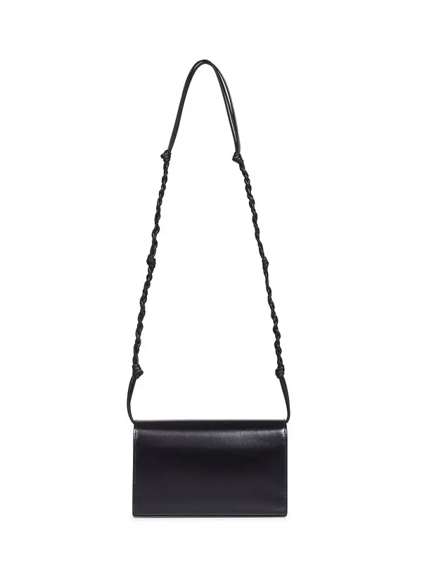 JIL SANDER Black Leather Knotted Shoulder Wallet - Multicolor