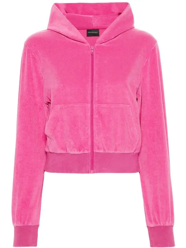 Balenciaga Zip Up Hoodie - Multicolor