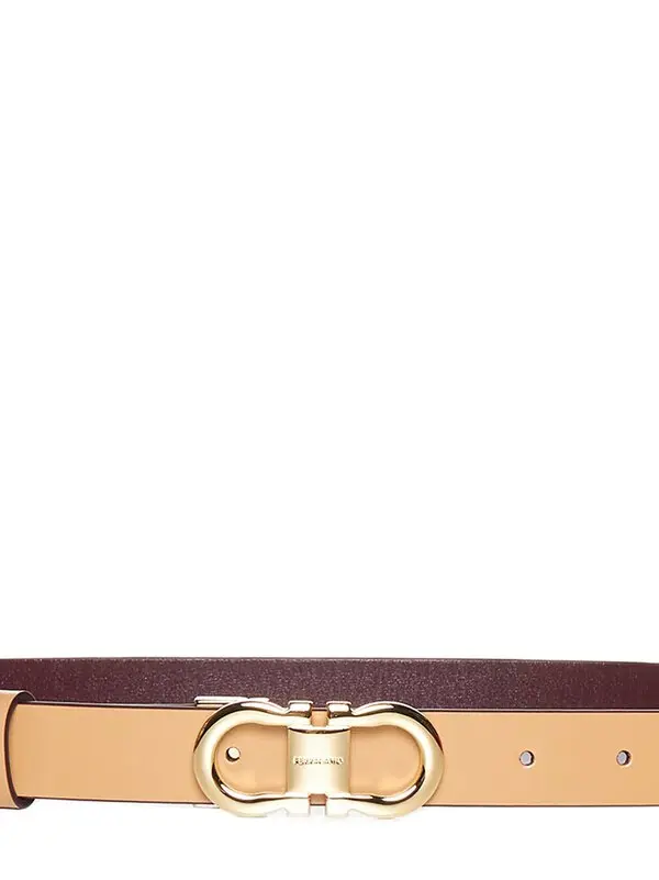 FERRAGAMO Reversible And Adjustable Gancini Belt - Multicolor