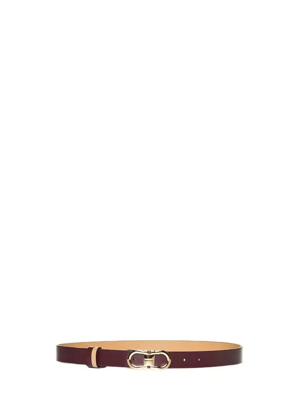 FERRAGAMO Reversible And Adjustable Gancini Belt - Multicolor