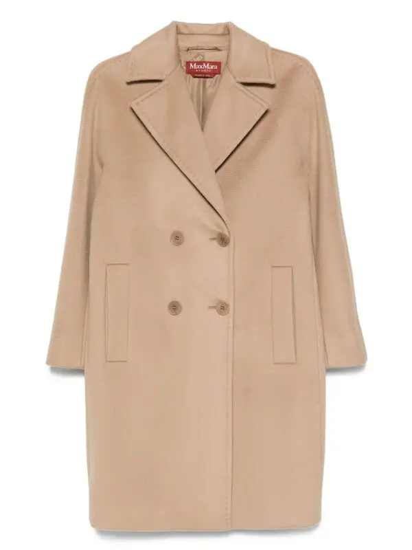 Max Mara Double-breasted Wool Coat - Multicolor