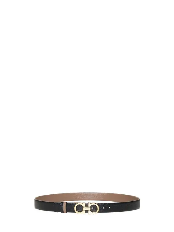FERRAGAMO Gancini Reversible Leather Belt - Multicolor