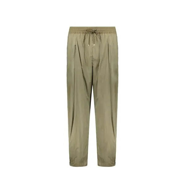 Herno Drawstring Elastic Waist Pants - Green