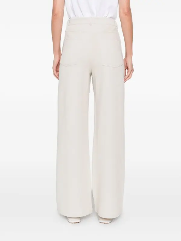 Max Mara Wide-leg Cotton Trousers - Multicolor