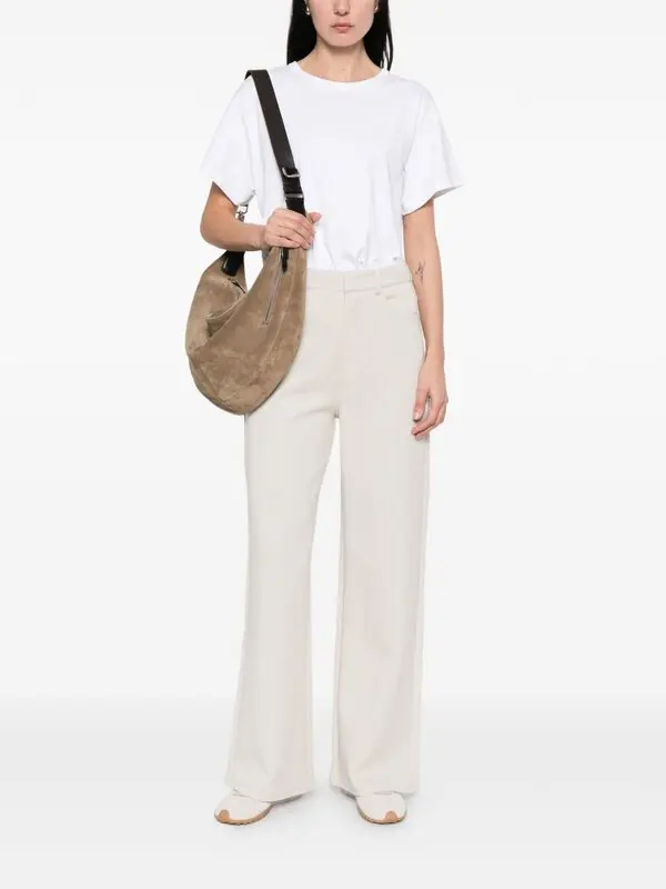 Max Mara Wide-leg Cotton Trousers - Multicolor