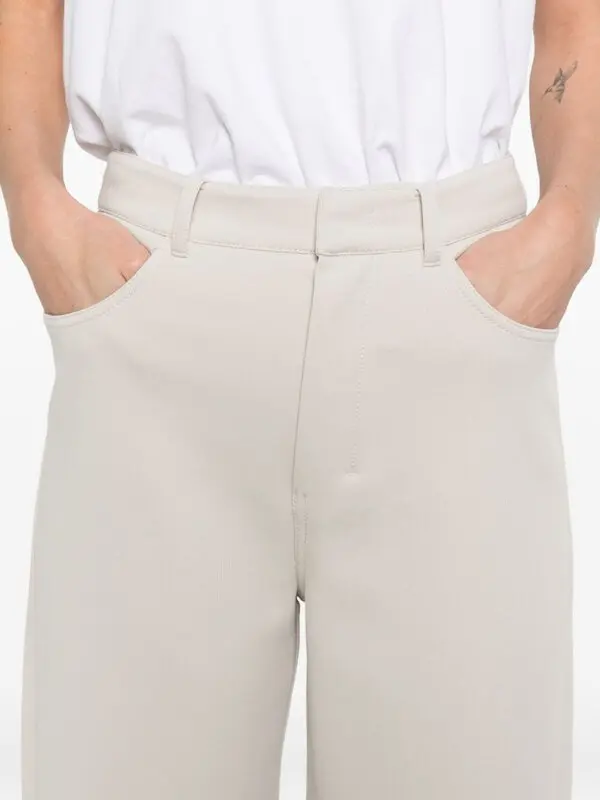 Max Mara Wide-leg Cotton Trousers - Multicolor