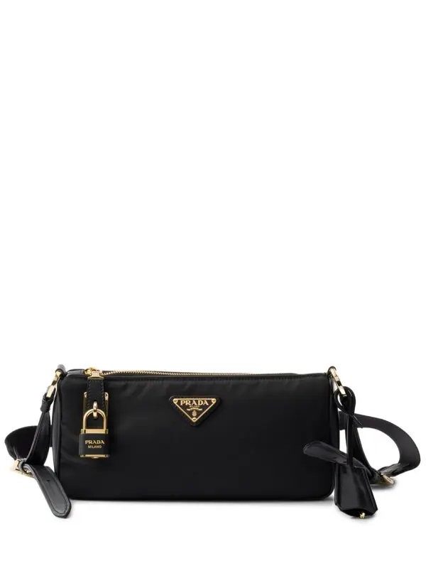 Prada Re-nylon And Leather Shoulder Bag