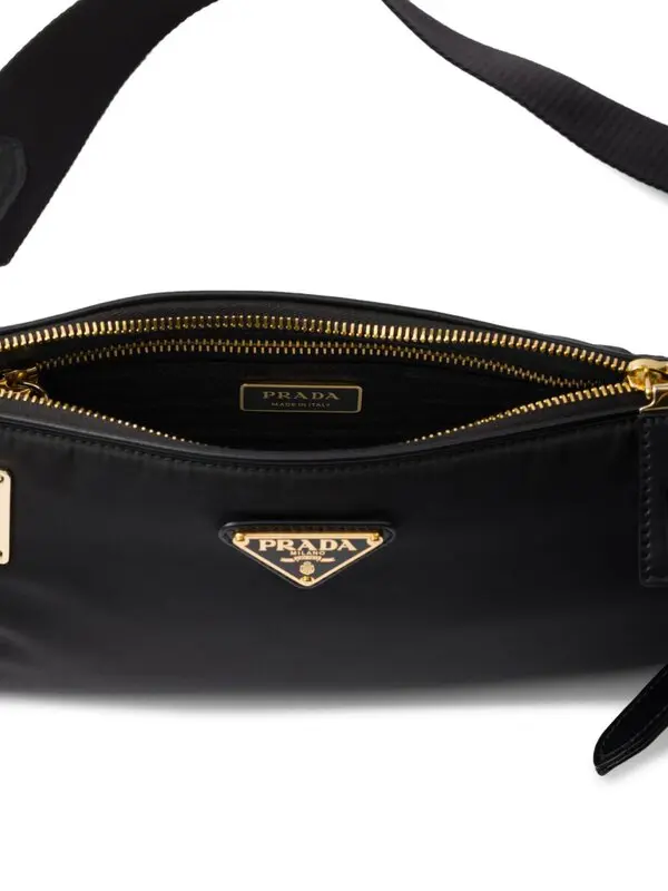 Prada Re-nylon And Leather Shoulder Bag