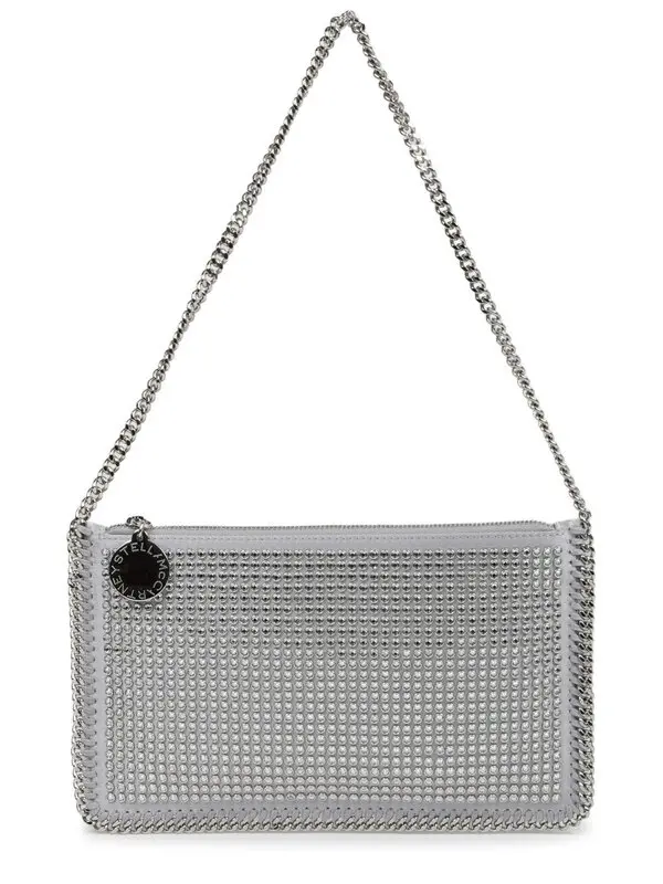 Stella McCartney Falabella Clutch With Chain Strap - Silver