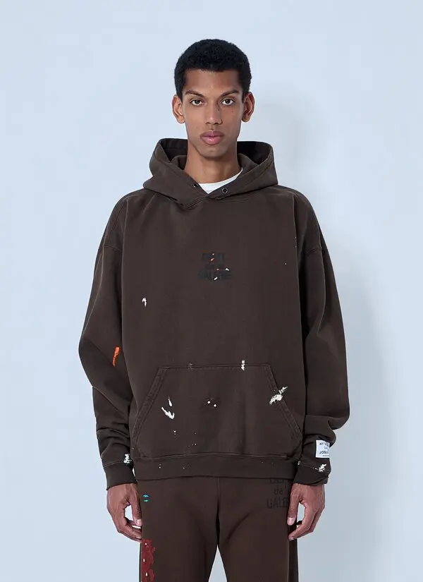 GALLERY DEPT. Abstract Print Hoodie - Brown