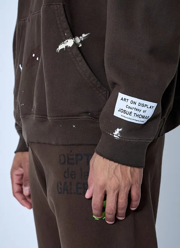 GALLERY DEPT. Abstract Print Hoodie - Brown