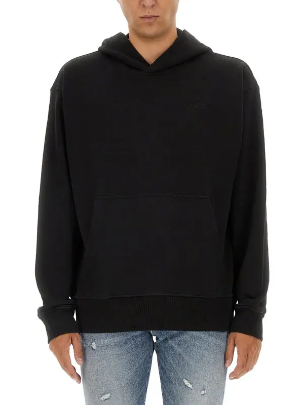 DIESEL® Sweatshirt With Logo Detail - Black