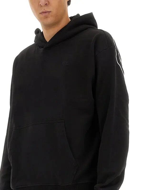 DIESEL® Sweatshirt With Logo Detail - Black