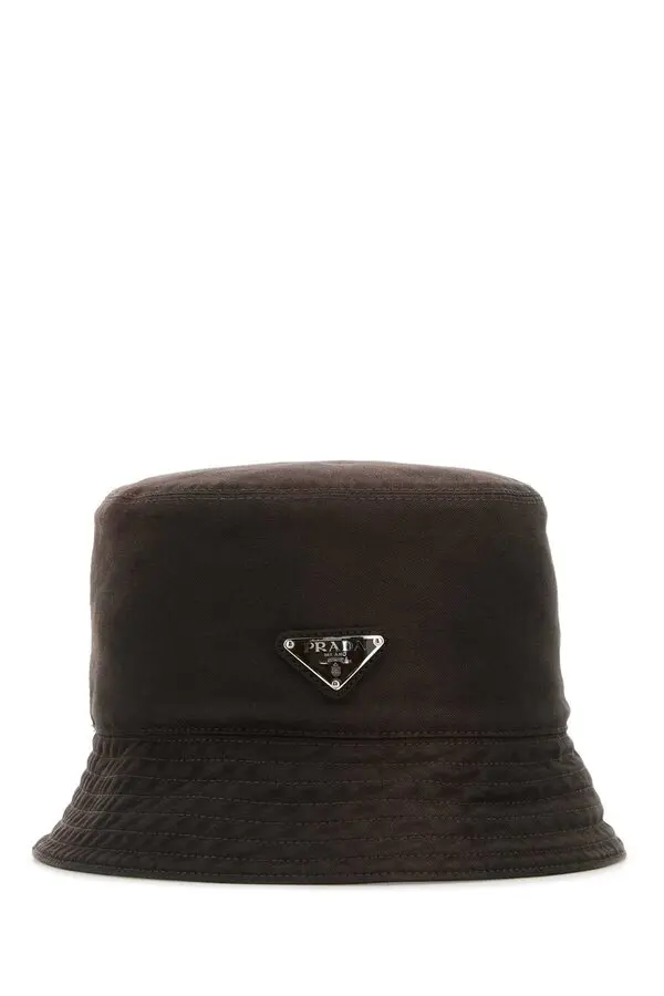 Prada Cotton Bucket Hat - Brown